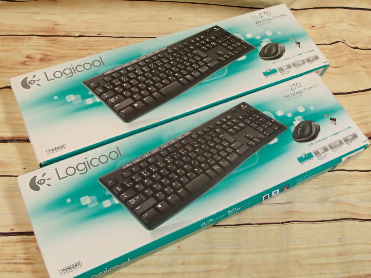 〓Logicool ロジクール ワイヤレスコンボ WIRELESS COMBO MK270 2個セット〓Unifying マウス＆キーボード〓(ワイヤレスキーボード)｜売買されたオークション ...