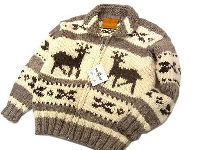 1円 フライヤーフック THUNDERBIRD カウチン セーター ニットジャケット メンズ Flyer Hooks 肉厚 カーディガン カナダ製(Lサイズ)｜売買されたオークション情報 ...
