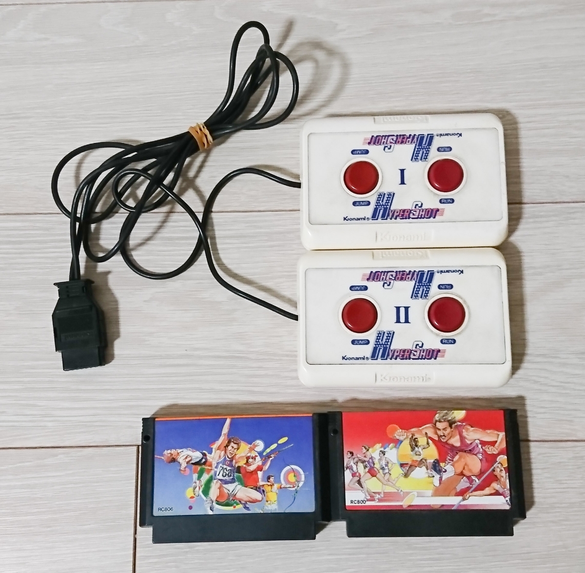 HYPER SHOT ハイパーショット JE506 Konami ハイパーオリンピック ハイパースポーツ 3点セット FC(スポーツ)｜売買さ ...