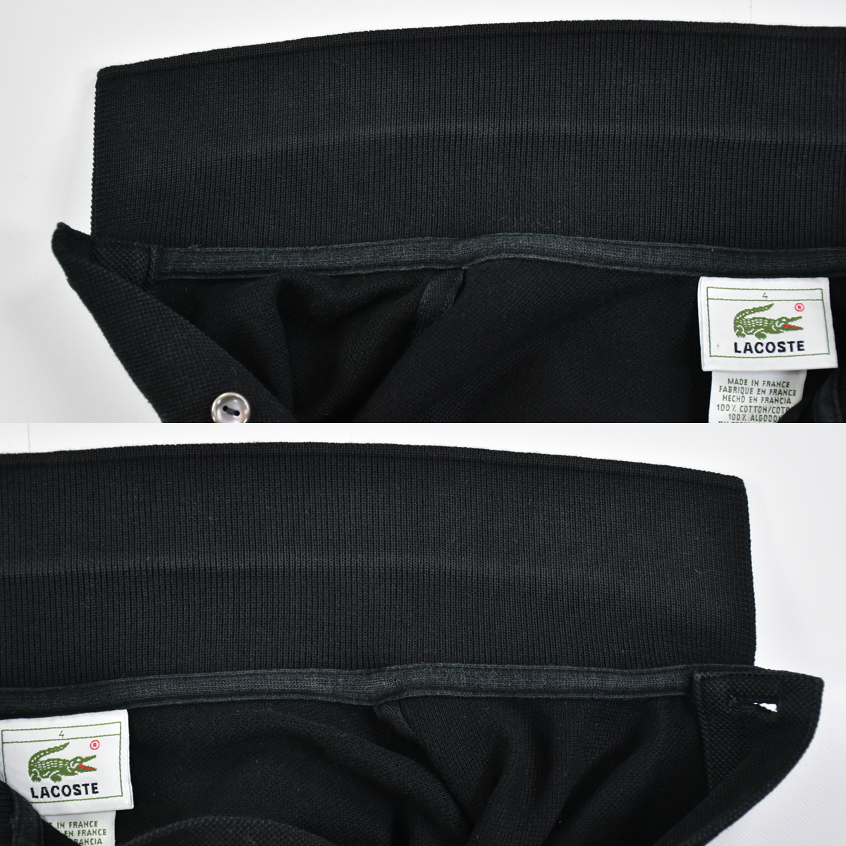 送料300円│LACOSTE ラコステ フレラコ フレンチラコステ DEVANLAY 5191L 長袖 ポロシャツ 黒 メンズ 4(4)｜売買 ...