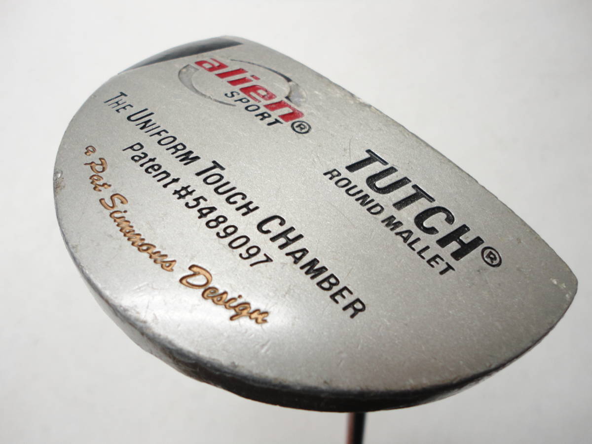alien SPORT/エイリアン メンズ右打ち用マレットパター alien TUTCH ROUND MALLET 約34インチ(その他 ...