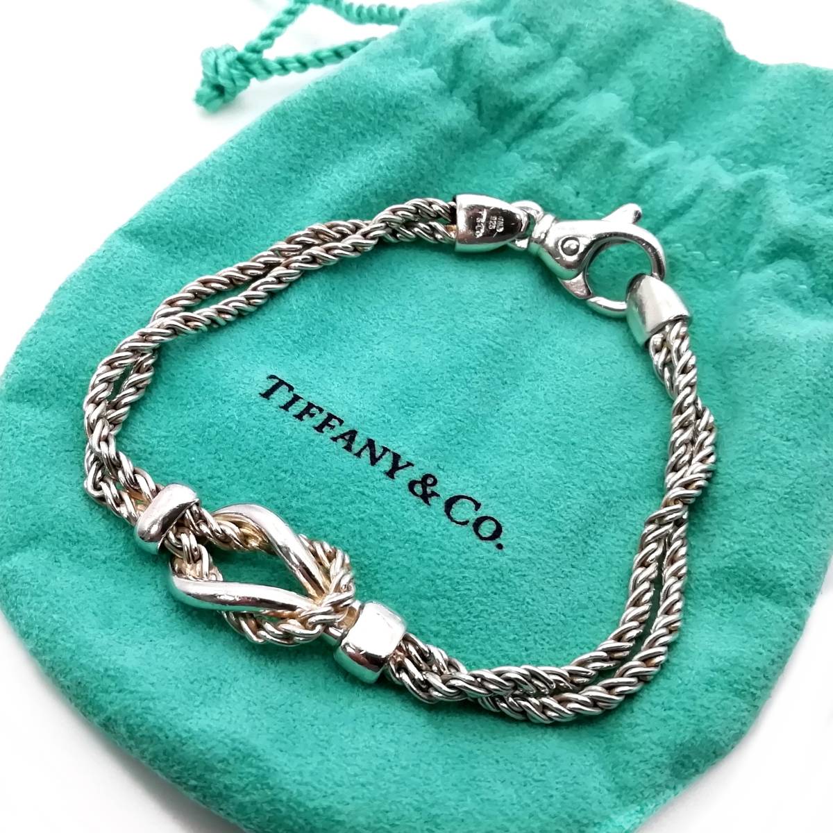 Tiffany&Co. ティファニー ダブル ロープ シルバー ブレスレット SV925 メンズ レディース AA13(ブレスレット)｜売買されたオークション情報、yahooの商品情報を ...