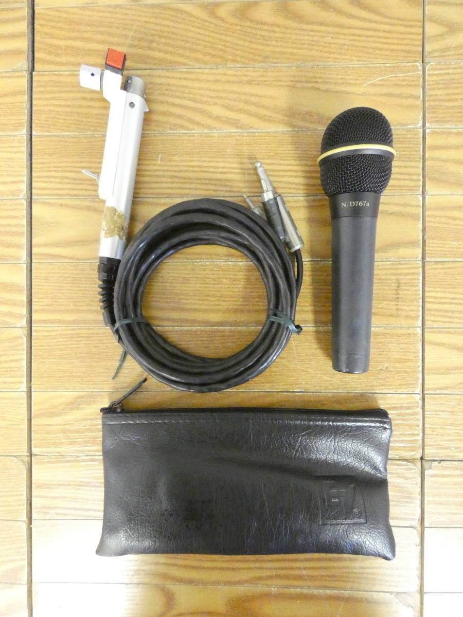 EV Electro-Voice エレクトロボイス マイクロフォン N/D767a マイク ケーブル 音出しOK＠60 7003-⑦ ...