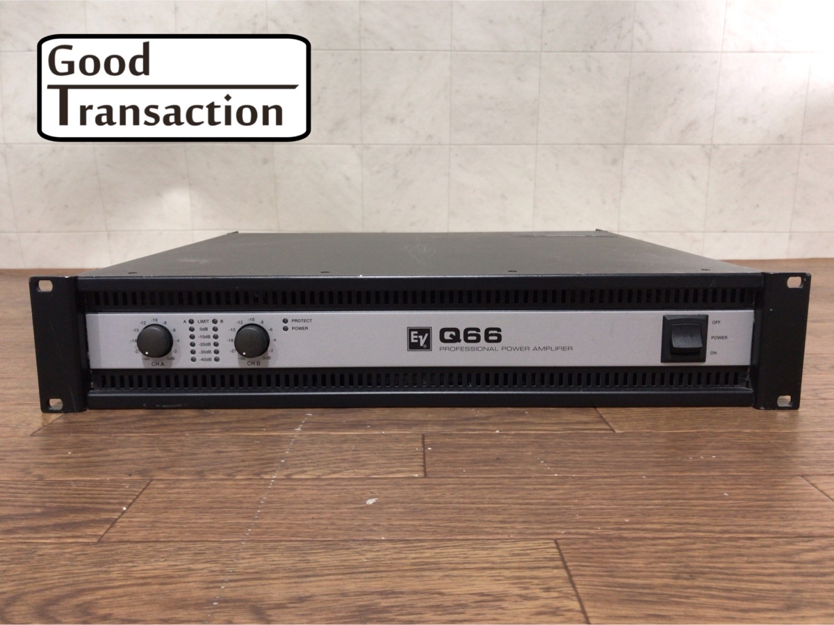 B021T042 Electro-Voice/EV エレクトロボイス パワーアンプ Q66Ⅱ Q66-Ⅱ Q66II(パワーアンプ)｜売買され ...