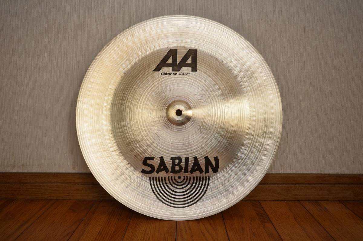 SABIAN AA Chinese Cymbal 16" AA-16C ケース付 China Cymbal セイビアン チャイナシンバル ...