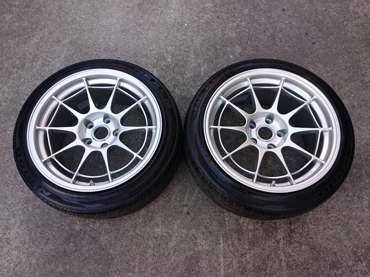 絶版 ENKEI エンケイ NT03 17インチ 9J OFF+15 5H PCD114.3 215/45R17 2本セット②GT-Rサイズ ...