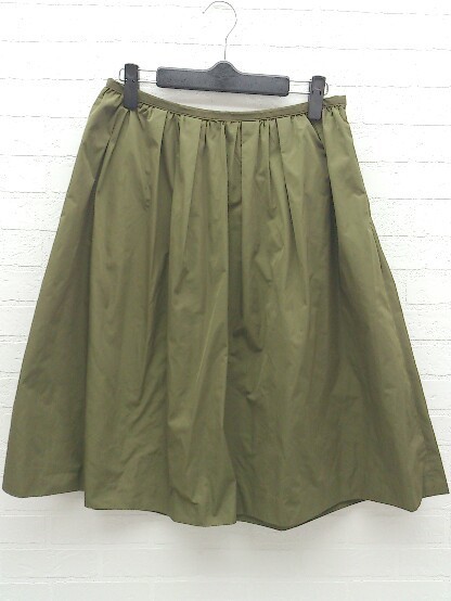 Spick&Span スピック＆スパン 膝丈 ギャザー スカート 40 カーキ 1002797484918(スカート)｜売買されたオークション情報、yahooの商品情報をアーカイブ公開 ...