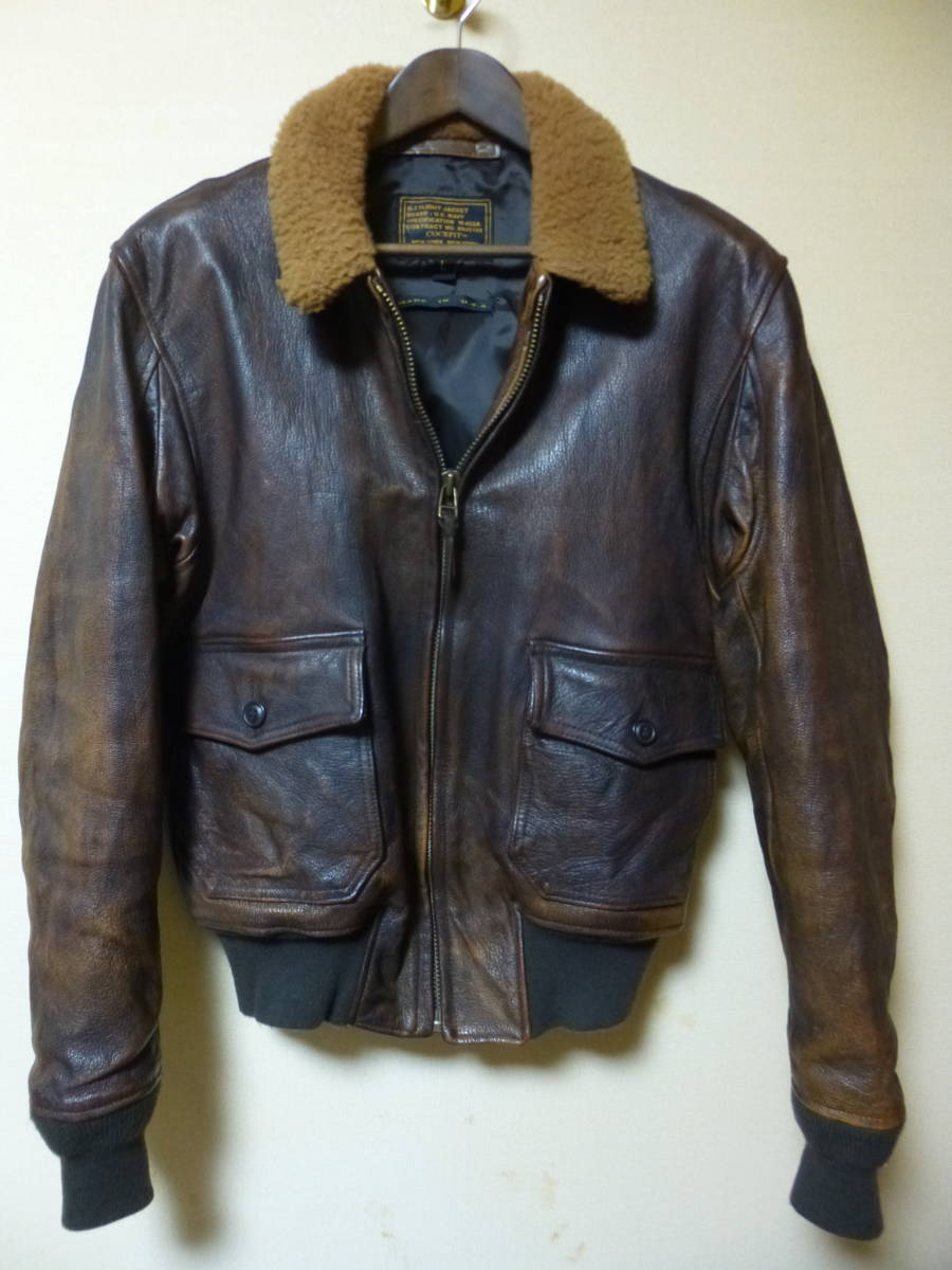 レア cockpit Vintage M422A ゴートレザー フライトジャケット G-1 コックピット M422A(Lサイズ)｜売買された ...