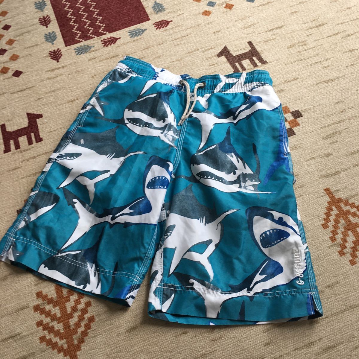 GAP スイムパンツ 水着 140cm 150cm 男の子水着 ハーフパンツ シャーク柄 ブルー系 プール 海水浴(140（135～144cm）)｜売買されたオークション情報、yahooの商品 ...