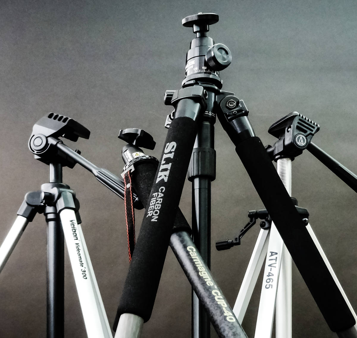 激レア SLIK スリック Veldon ベルボン Carmagne カルマーニュ オーディオ テクニカ 三脚 一脚 自由雲台 まとめ(三脚 ...