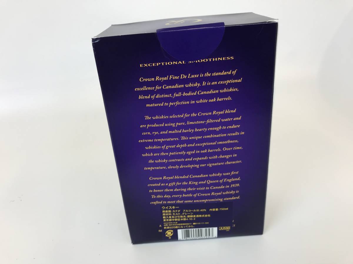 クラウンローヤル カナディアン ウイスキー 未開栓 750ml 40％ Crown Royal ＃129585-152(カナディアン)｜売買さ ...