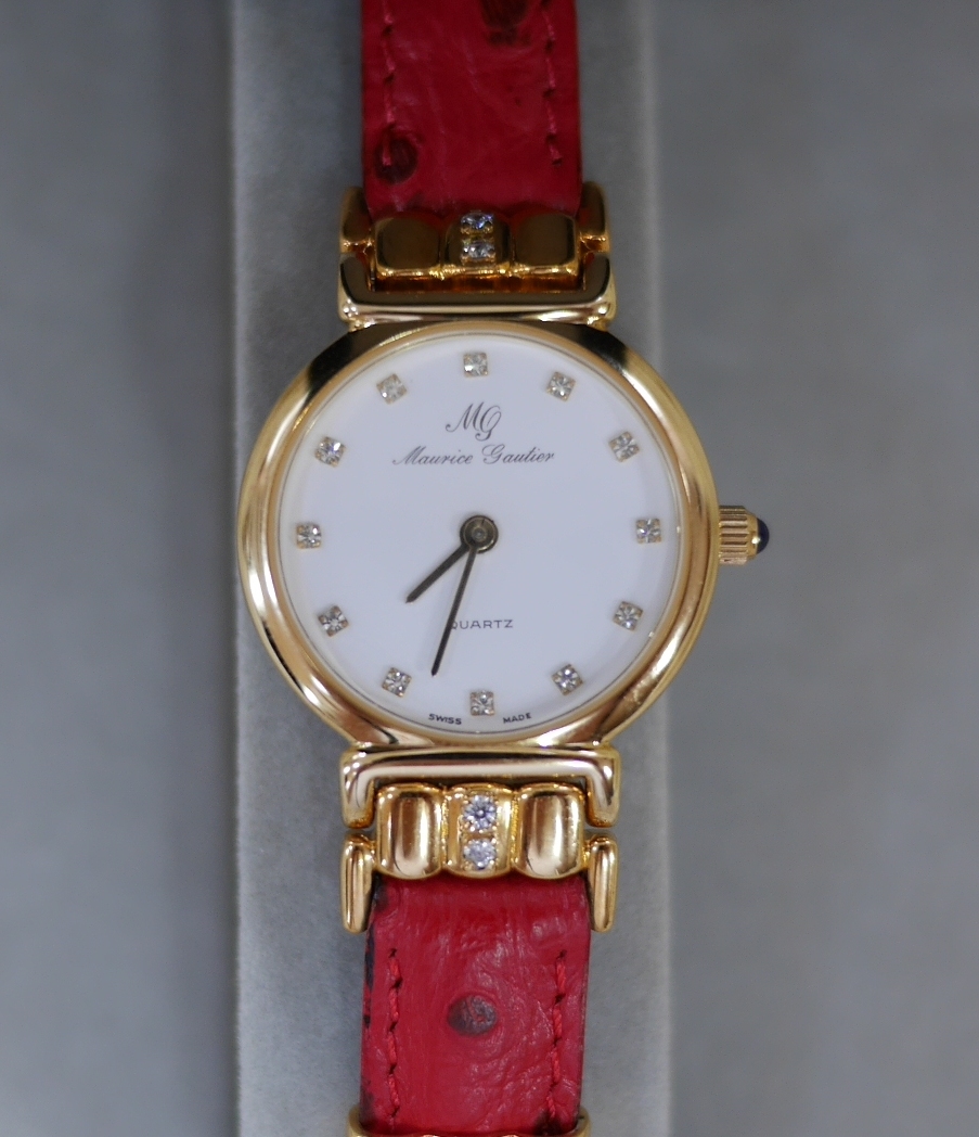 品 Maurice Gautier モーリス ゴルチェ Swiss製 クォーツレディース オーストリッチベルト(2針（時、分）)｜売買された ...