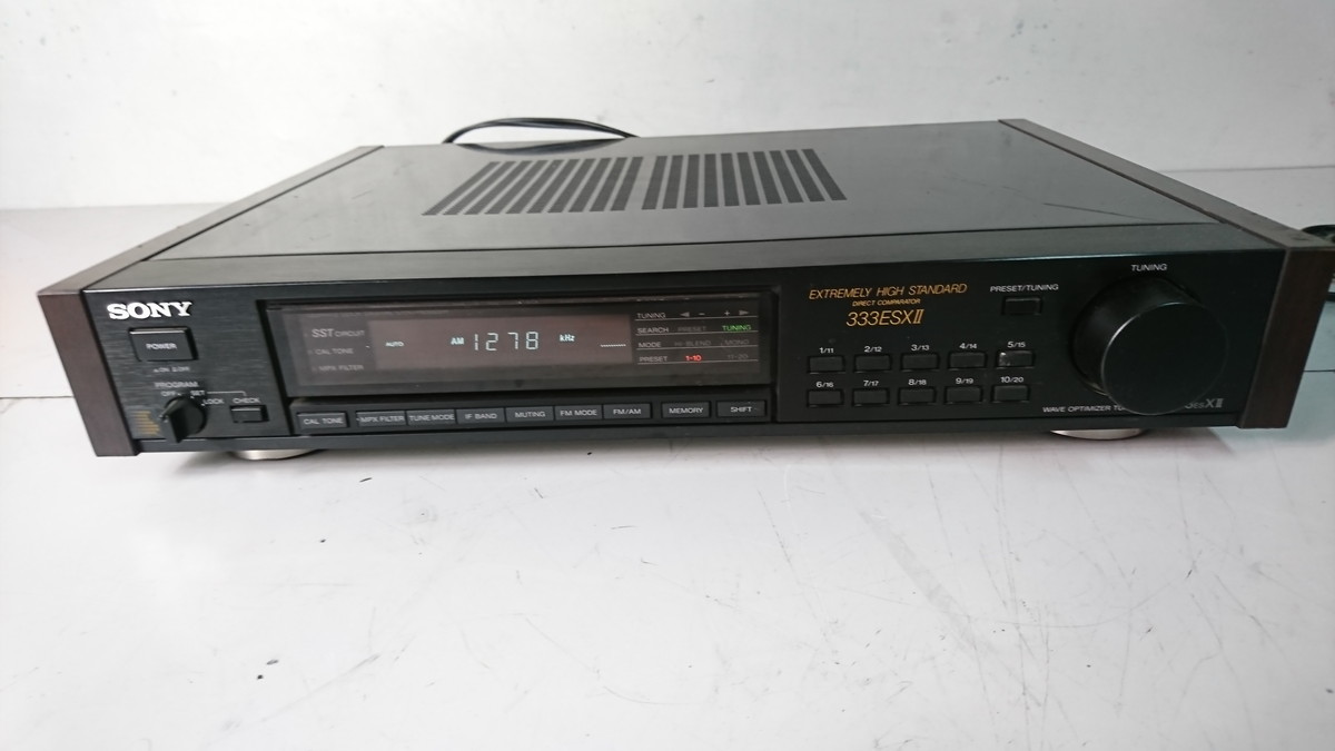 A6-158 S SONY ソニー ST-S333ESXII ステレオチューナー FM AMチューナー 通電OK(チューナー)｜売買された ...