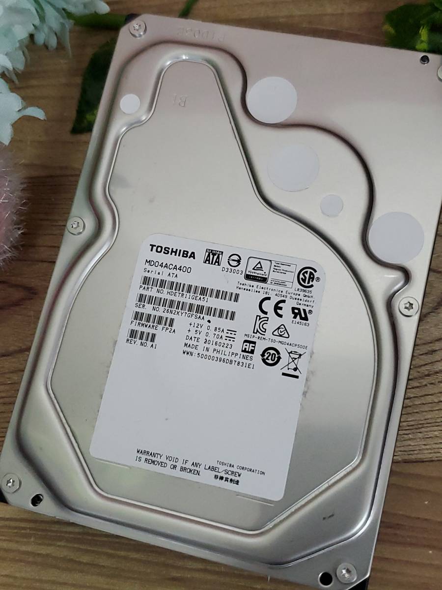 東芝 MD04ACA400 ハードディスク 4TB 4000GB SATA600 7200 3.5インチ(2TB～)｜売買されたオークション ...