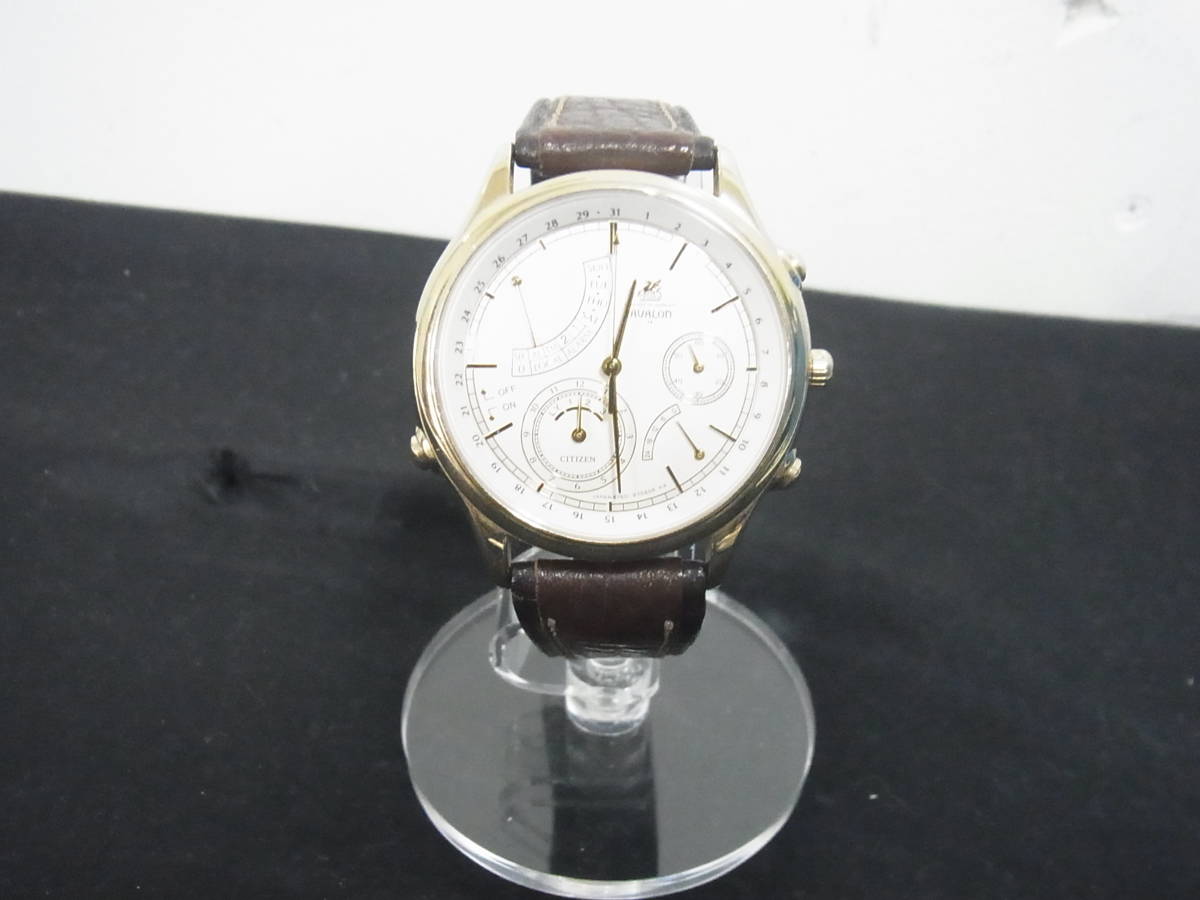 0728 C95 ジャンク CITIZEN シチズン AVALON アバロン スーパーアラーム 6760-G70510 メンズ腕時計 クォーツ ...