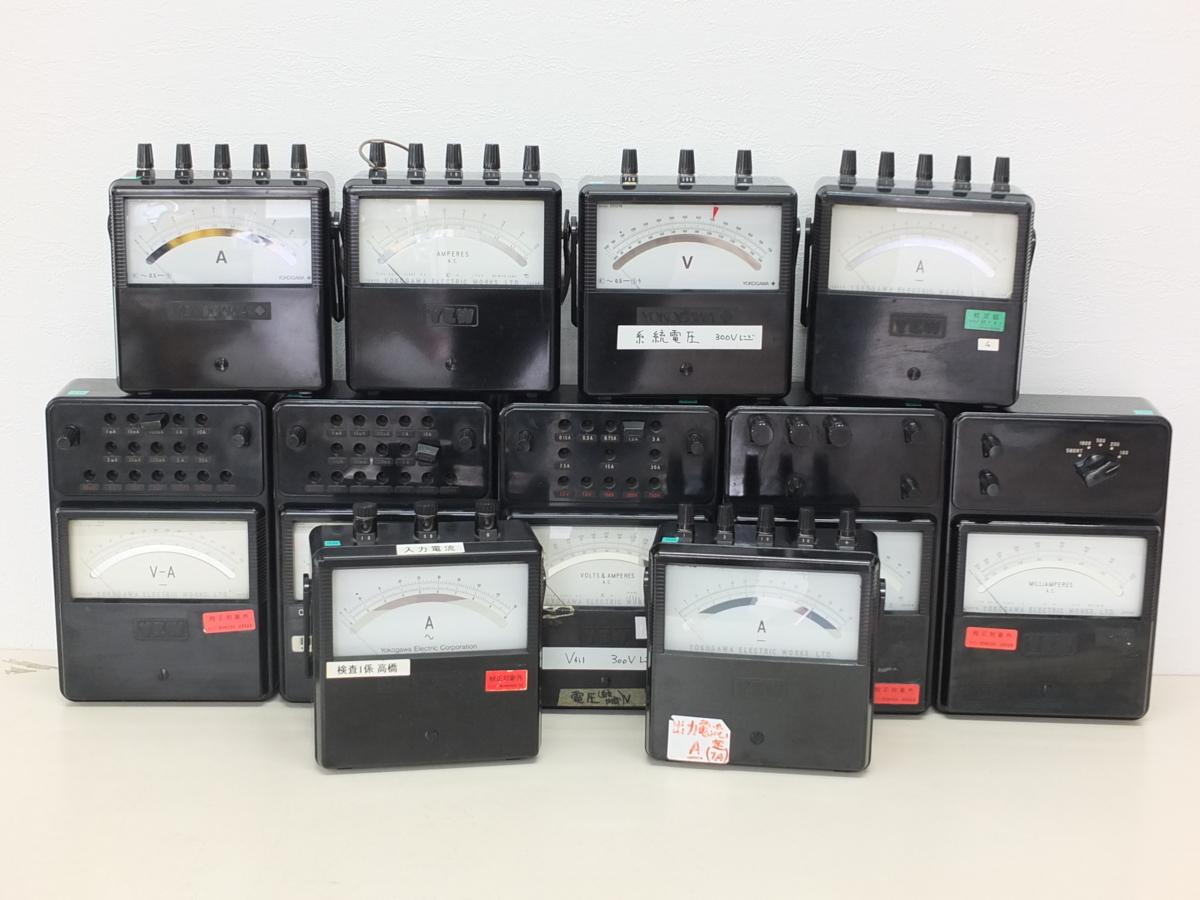 YEW/横河 直流 電流計 電圧計 電力計 電気 測定 計測 SPFB/2012/2016/2041/2011/2013 11台セット まとめ ...