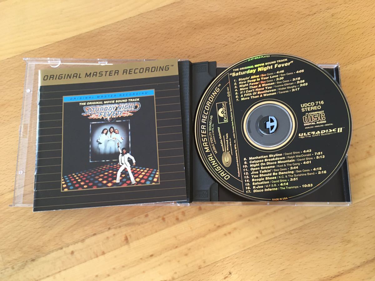 Saturday Night Fever The Original Movie Sound Track MFSL 24K Gold CD ...