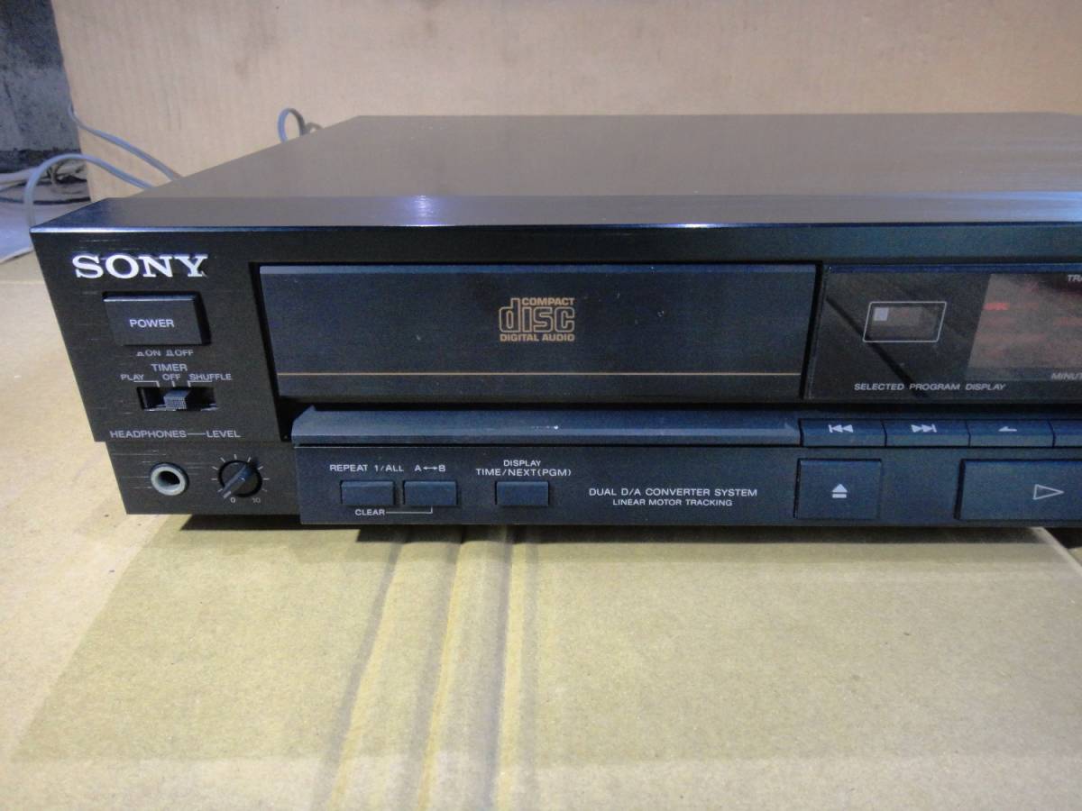 SONY ソニー CDP-222ES CD プレーヤー オーディオ 機器 業務用 プロ用 動作品 音響 システム オーディオ機器