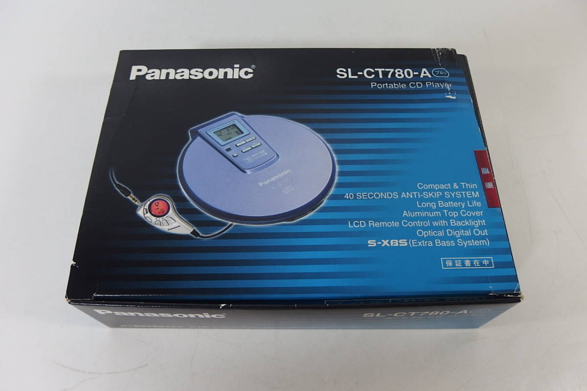 極 Panasonic パナソニック ポータブルCDプレーヤー SL-CT780 ブルー(CDプレーヤー)｜売買されたオークション情報 ...