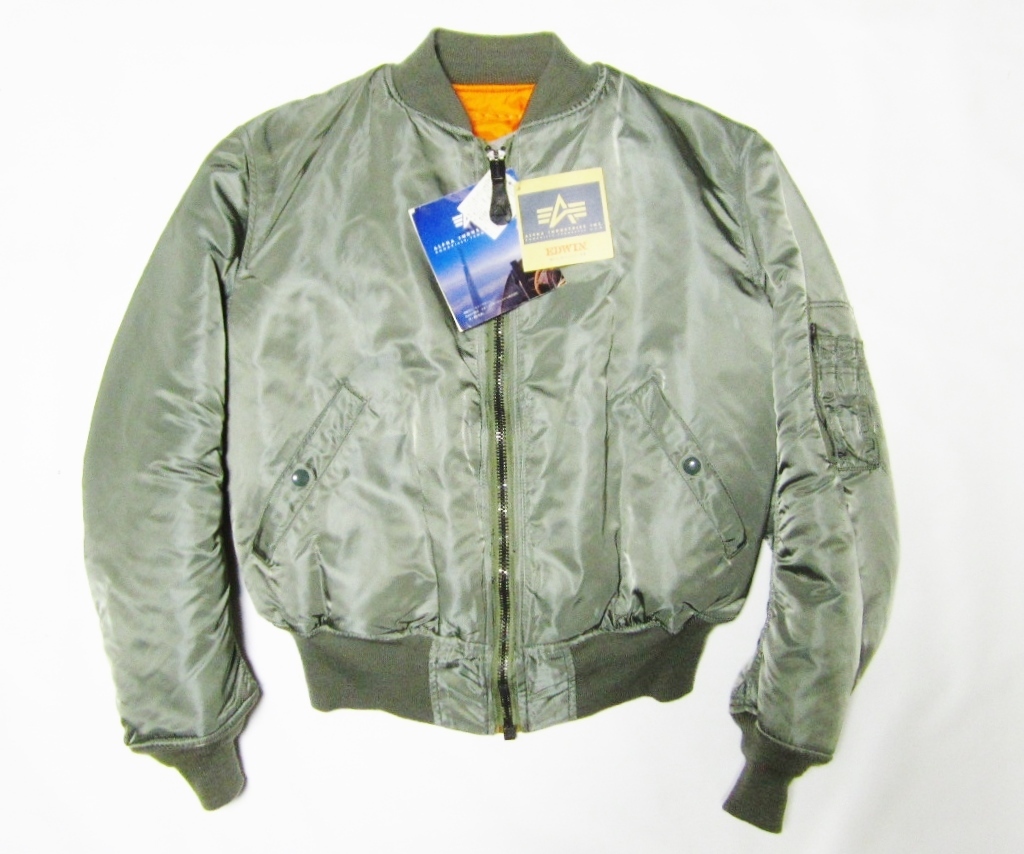 デッドストック ALPHA TYPE MA-1 MIL-J-82790D アルファ MA-1 フライトジャケット/ MEDIUM /1968年 復刻/レプリカ/USA/米国製(Mサイズ)｜売買 ...