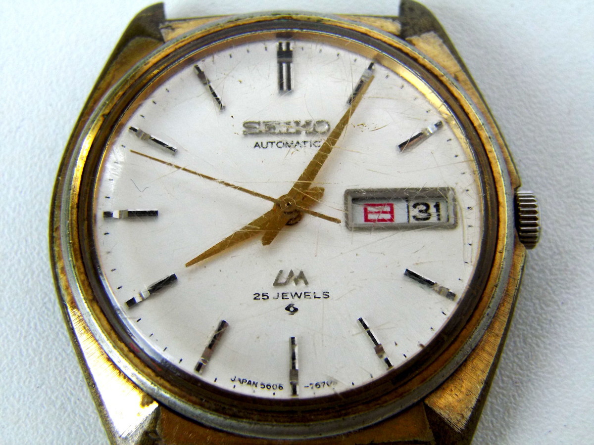 P0209-80店55144 SEIKO LM 25J AUTOMATIC 5606-7000 腕時計 セイコー(セイコー)｜売買された ...