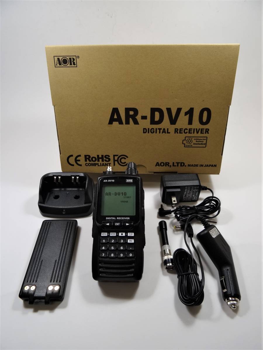 AOR エーオーアール AR-DV10 デジタル レシーバー ハンディ タイプ 広帯域 受信機 SDR方式 マルチモード 取扱説明書 保証書 付き(受信機)｜売買されたオークション情報 ...