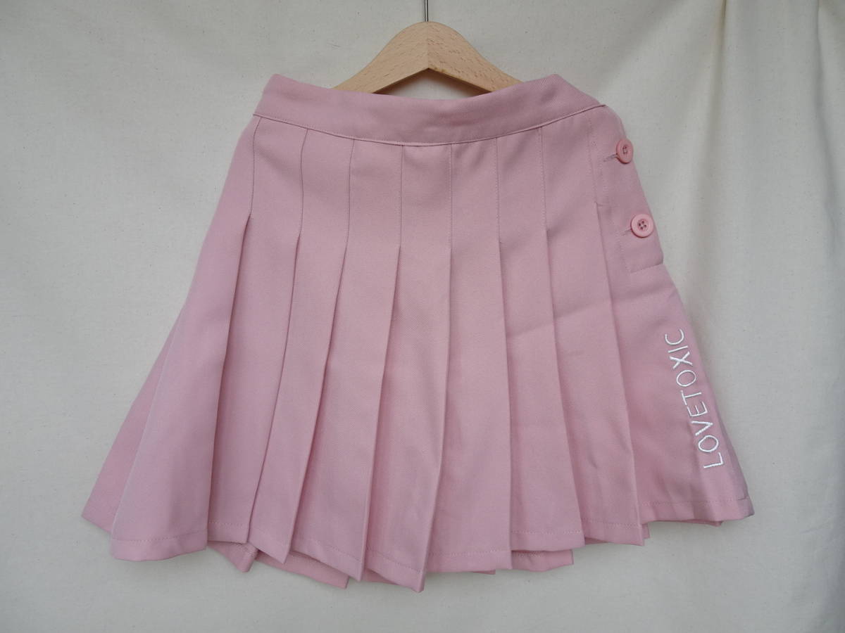 LOVETOXIC ラブトキシック プリーツスカート 裏地パンツ付き ピンク M 150(150（145～154cm）)｜売買されたオークション情報、yahooの商品情報をアーカイブ公開 ...