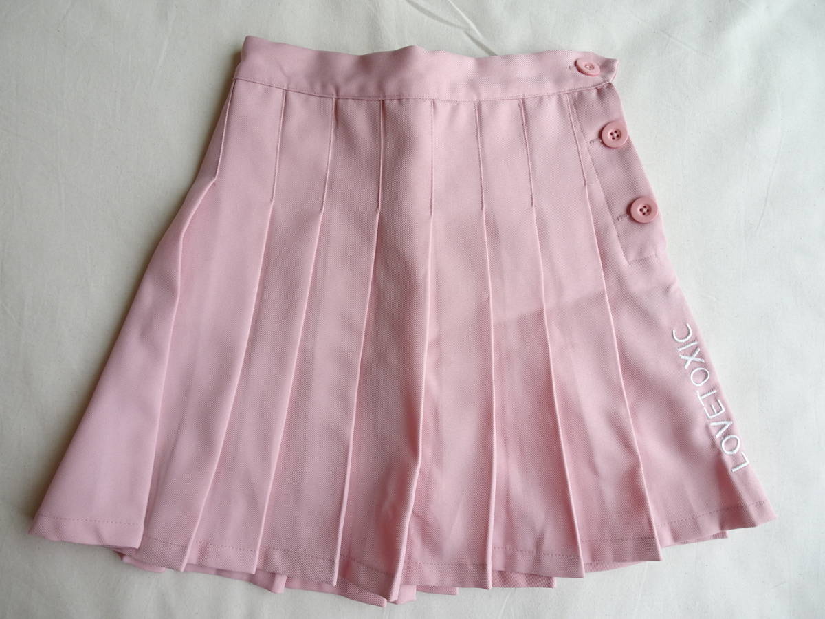 LOVETOXIC ラブトキシック プリーツスカート 裏地パンツ付き ピンク M 150(150（145～154cm）)｜売買されたオークション情報、yahooの商品情報をアーカイブ公開 ...