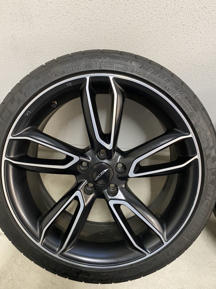 ACE SCORPIO + MICHELIN PILOT SUPER SPORT 19インチ 8J PCD108 +48 245/35R19 ...