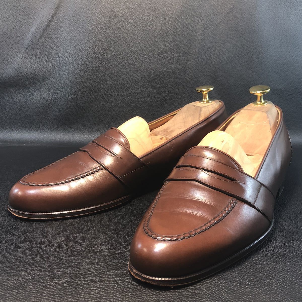Polo Ralpha Lauren ラルフローレン コインローファー ブラウン ビジネスシューズ ドレスシューズ ドライビングシューズ ...