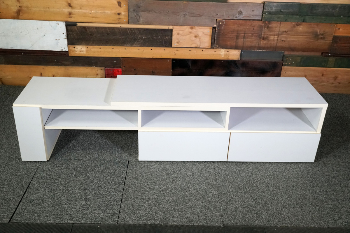 AR2873 展示室 ローボード 最長：W2205 最短：W1200 H395 D380(～幅120cm)｜売買されたオークション情報 ...