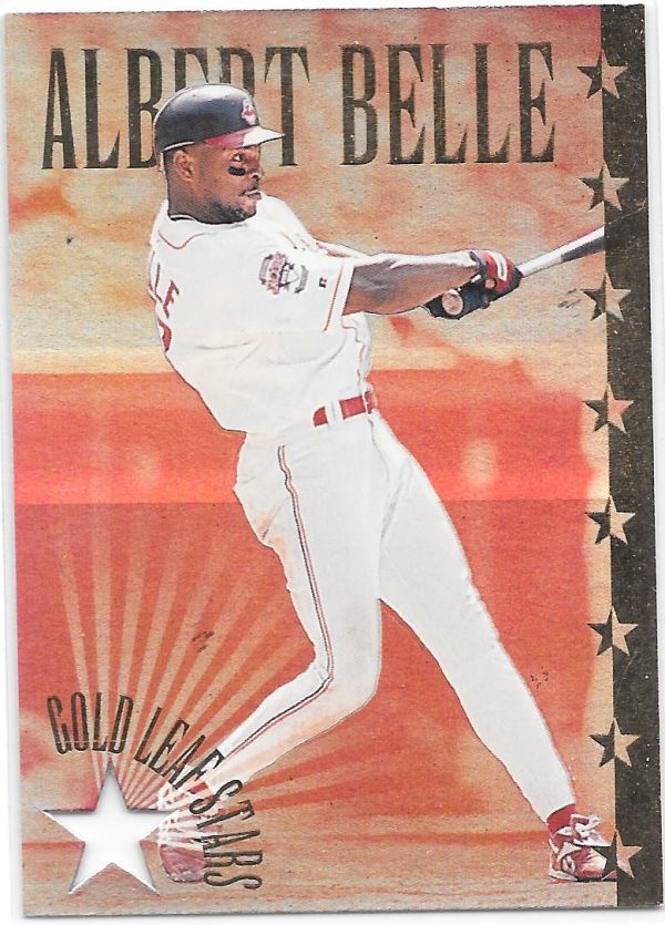 Albert Belle 1995 Leaf Gold Leaf Stars #2of14 Indians White Sox Donruss ...
