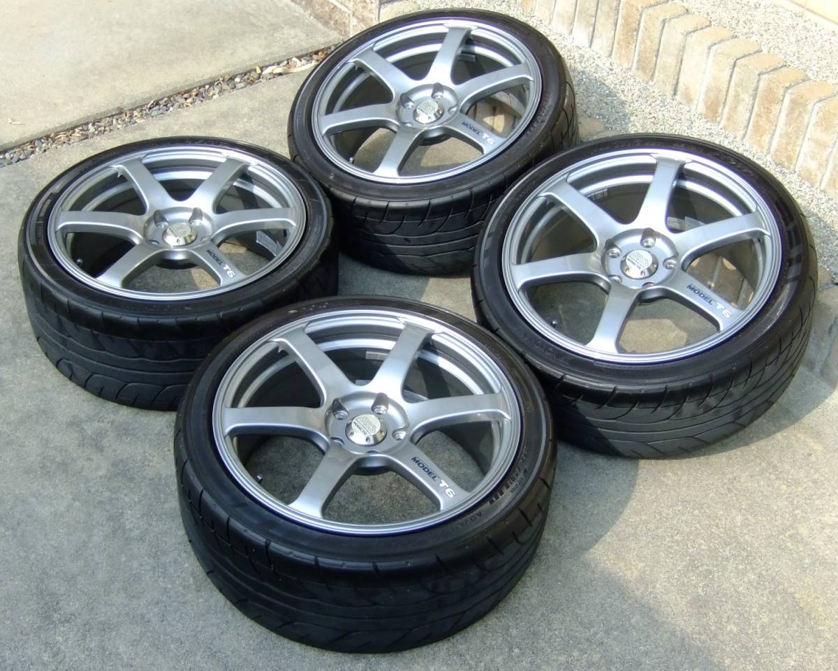 YOKOHAMA AVS MODEL T6 18インチ 8J +45 ガンメ RX-8 SE3P S2000 AP1 AP2 GDB GRB ...