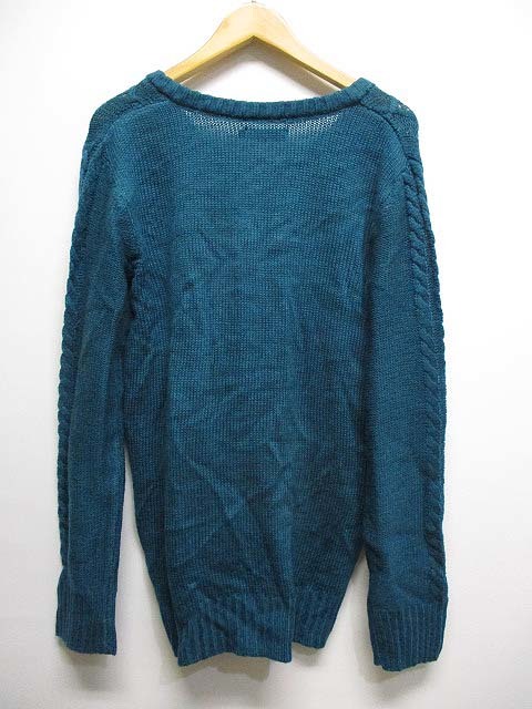 ロシェル roshell Vネック フィッシャーマン ニット セーター L ターコイズブルー r-2-1355(Lサイズ)｜売買されたオークション情報、yahooの商品情報をアーカイブ公開 ...