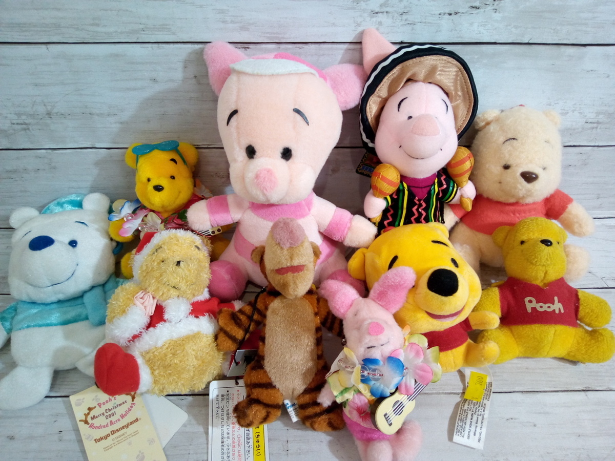 ディズニー くまのプーさんグッズ 10点 タグ付きあり ピグレット ティガー ぬいぐるみ ぬいぐるみバッジほか 6B38(その他)｜売買された ...