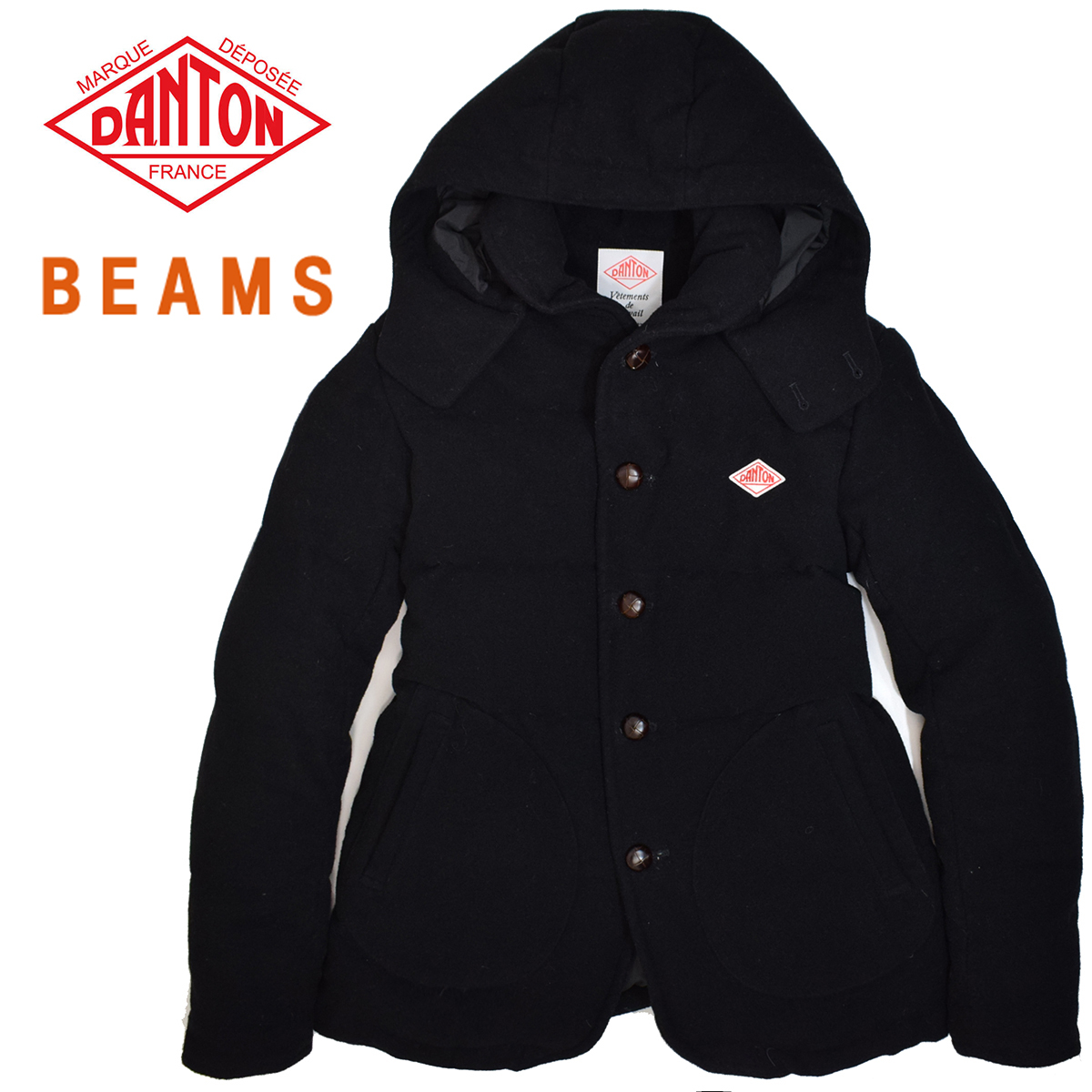 ビームス別注 DANTON×BEAMS ダントン ビームス ウールモッサ ダウンジャケット 濃紺 38(ジャンパー、ブルゾン)｜売買されたオークション情報、yahooの商品情報をアーカイブ公開 ...