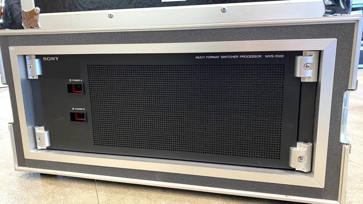 SONY 放送用スイッチャー MVS-3000 ICP-3000 MKS-8080 メニュー表示モニター付き ハードケース付属(プロ用、業務用 ...