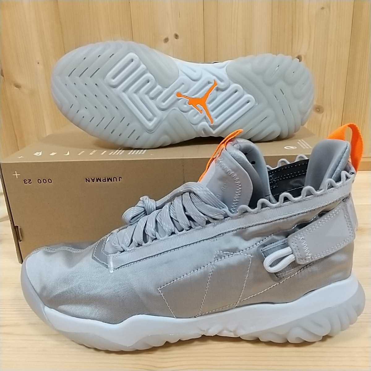 28cm 正規品 JORDAN BRAND PROTO-REACT WOLF GREY/PURE PLATINUM-TOTAL ORANGE ...