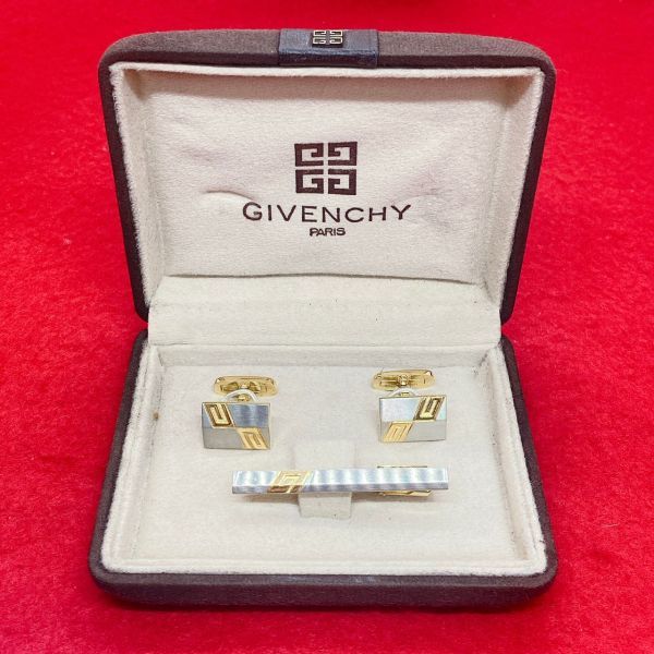 ht4020／GIVENCHY ジバンシィー タイピン カフスセット 60(メンズアクセサリー)｜売買されたオークション情報、yahooの商品情報をアーカイブ公開 - オークファン ...