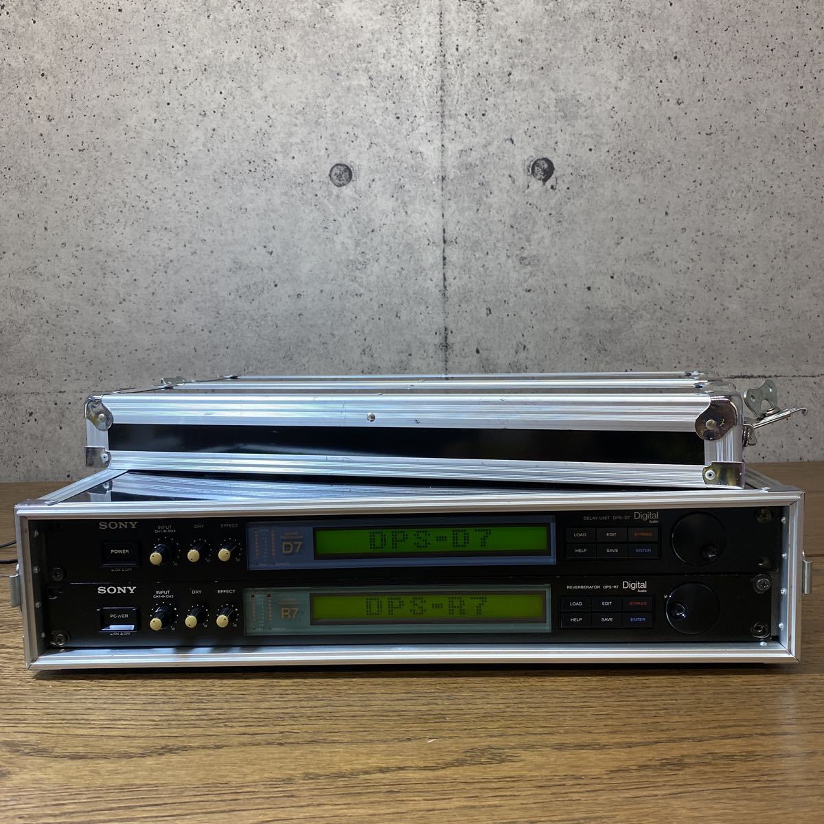SONY/ソニー/DPS-D7/DPS-R7/デジタルデュレイ/デジタルリバーブレーター/セット/ケース付き/通電確認のみ 現状品 ...