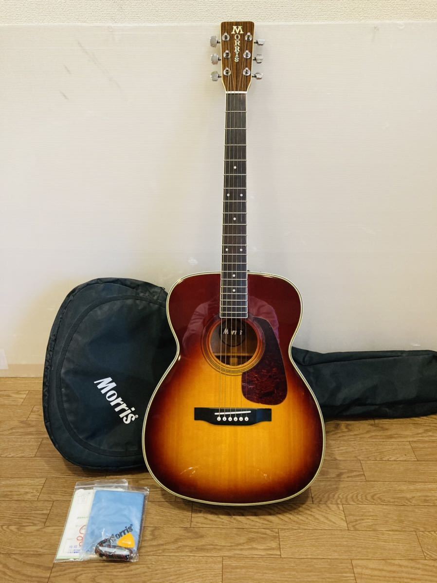 h45 必見 良品 Morris モーリス MF-212 アコースティックギター ソフトケース付き 現状品(モーリス)｜売買されたオークション ...