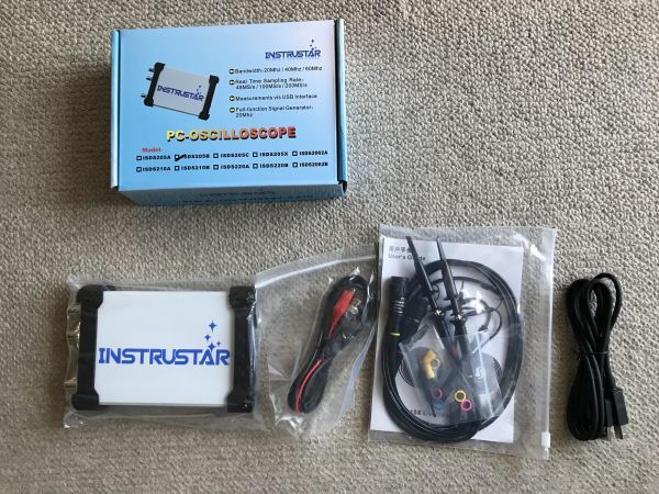 ISDS205B USBバーチャル オシロスコープ Oscilloscope 帯域幅20MHz 48MSa / s + 信号発生器 + スペクトルアナライザ + データロガー(電気計測器 ...