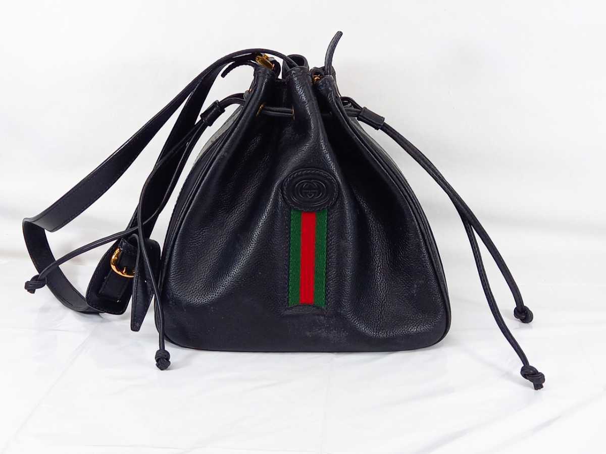 GUCCIグッチ 巾着型ショルダーバッグ ショルダーバッグ #0129(オールドグッチ)｜売買されたオークション情報、yahooの商品情報をアーカイブ公開 - オークファン（aucfan.com）