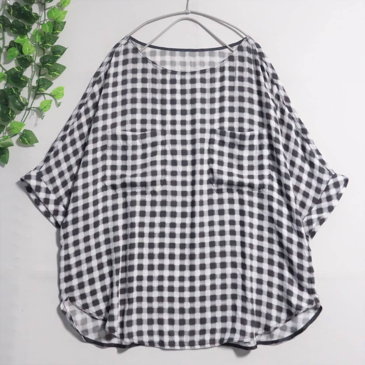 T227 近年 アイシービー ICB 大きいサイズXL チェック プルオーバー ブラウス チュニック(iCB)｜売買されたオークション情報 ...