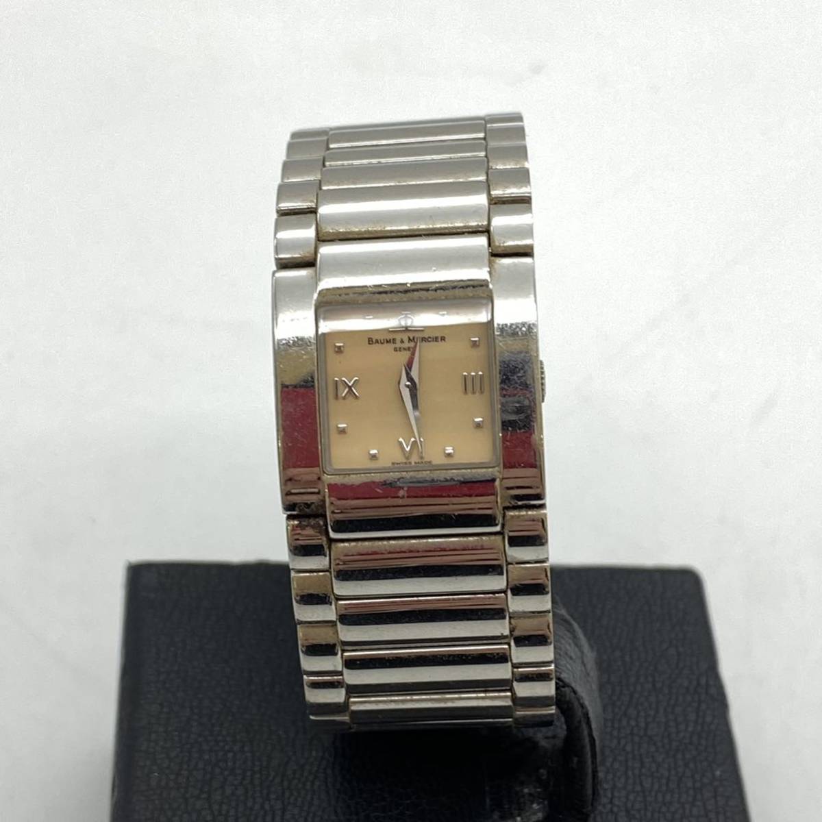 B014 Baume＆Mercier Q2 ボーム＆メルシエ ベージュ系文字盤 レディース 不動 ジャンク品(ボーム＆メルシエ)｜売買された ...