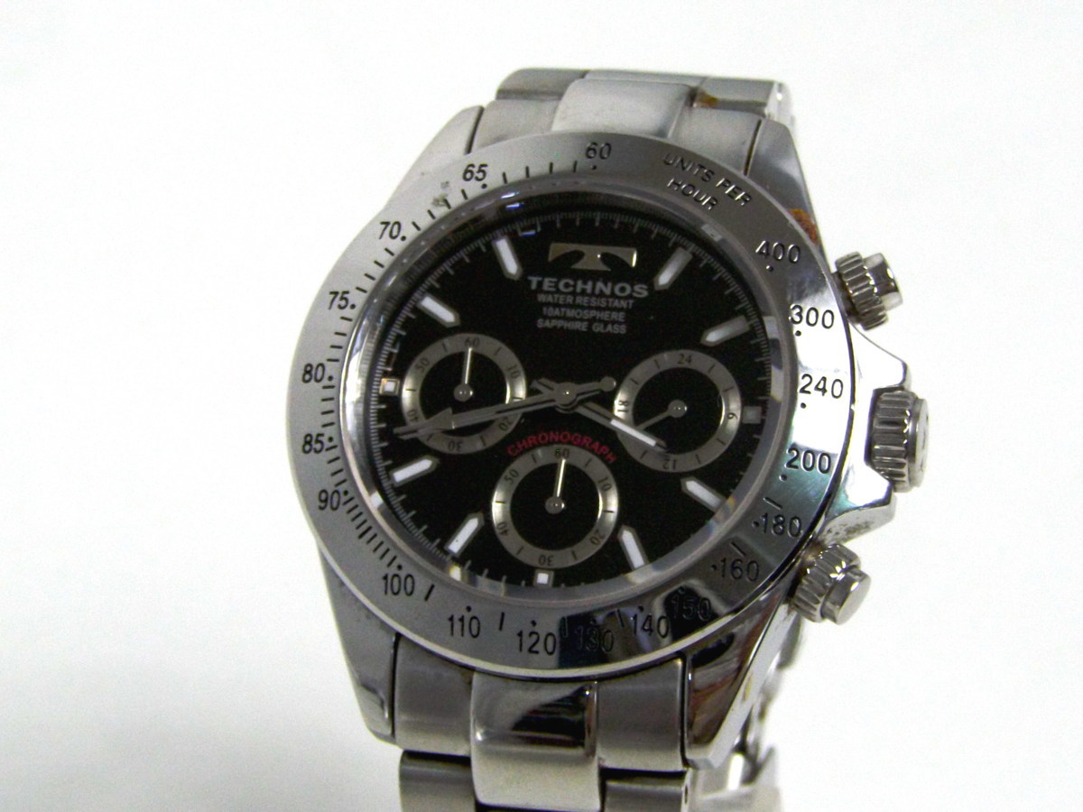 J0306-54久65473 TECHNOS クロノグラフ T4272 腕時計 テクノス(テクノス)｜売買されたオークション情報、yahooの商品情報をアーカイブ公開 - オークファン ...