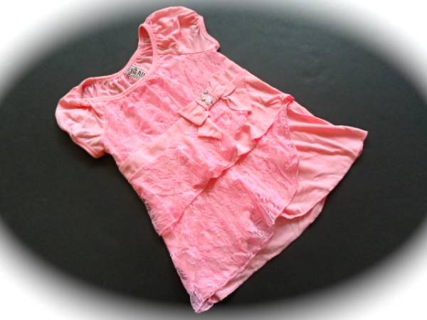 今期新作Beautees S4歳 お花柄レーストップ(半袖)｜売買されたオークション情報、yahooの商品情報をアーカイブ公開 ...