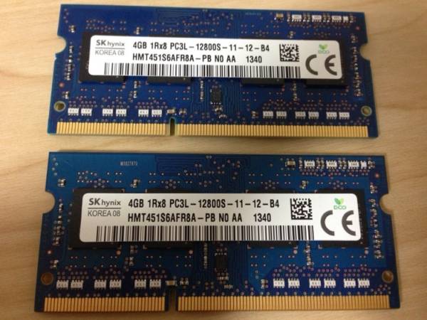 SK hynix PC3L-12800S 4GB 2枚SET 合計8GB DDR3 SO-DIMM(2GB)｜売買されたオークション情報 ...