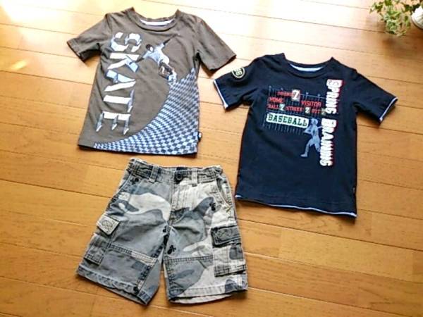 GAP3点SET ハーフパンツ＆Tシャツ2点 パンツ100 半袖T110(ショートパンツ、半ズボン)｜売買されたオークション情報、yahooの商品情報をアーカイブ公開 - オークファン ...