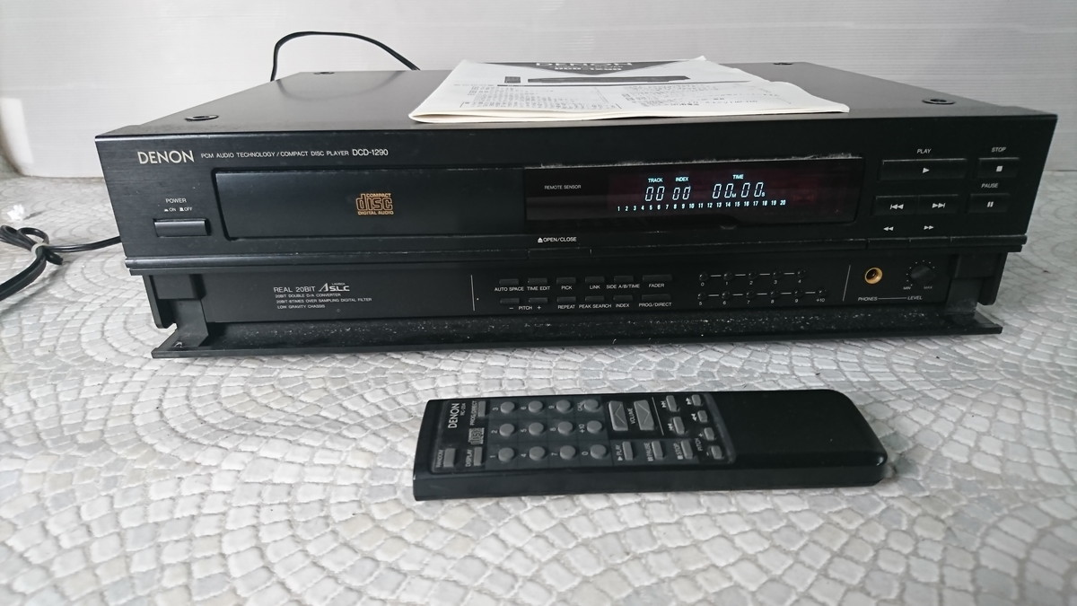 A9-008 S DENON デノン DCD-1290 CDプレーヤー COMPACT DISC PLAYER 説明書＆リモコン付き 通電のみ確認(DENON)｜売買されたオークション情報 ...